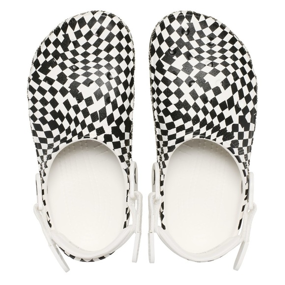 CROCS | Shoes | Crocs Classic Work Graphic Clog Checkered Black White ...